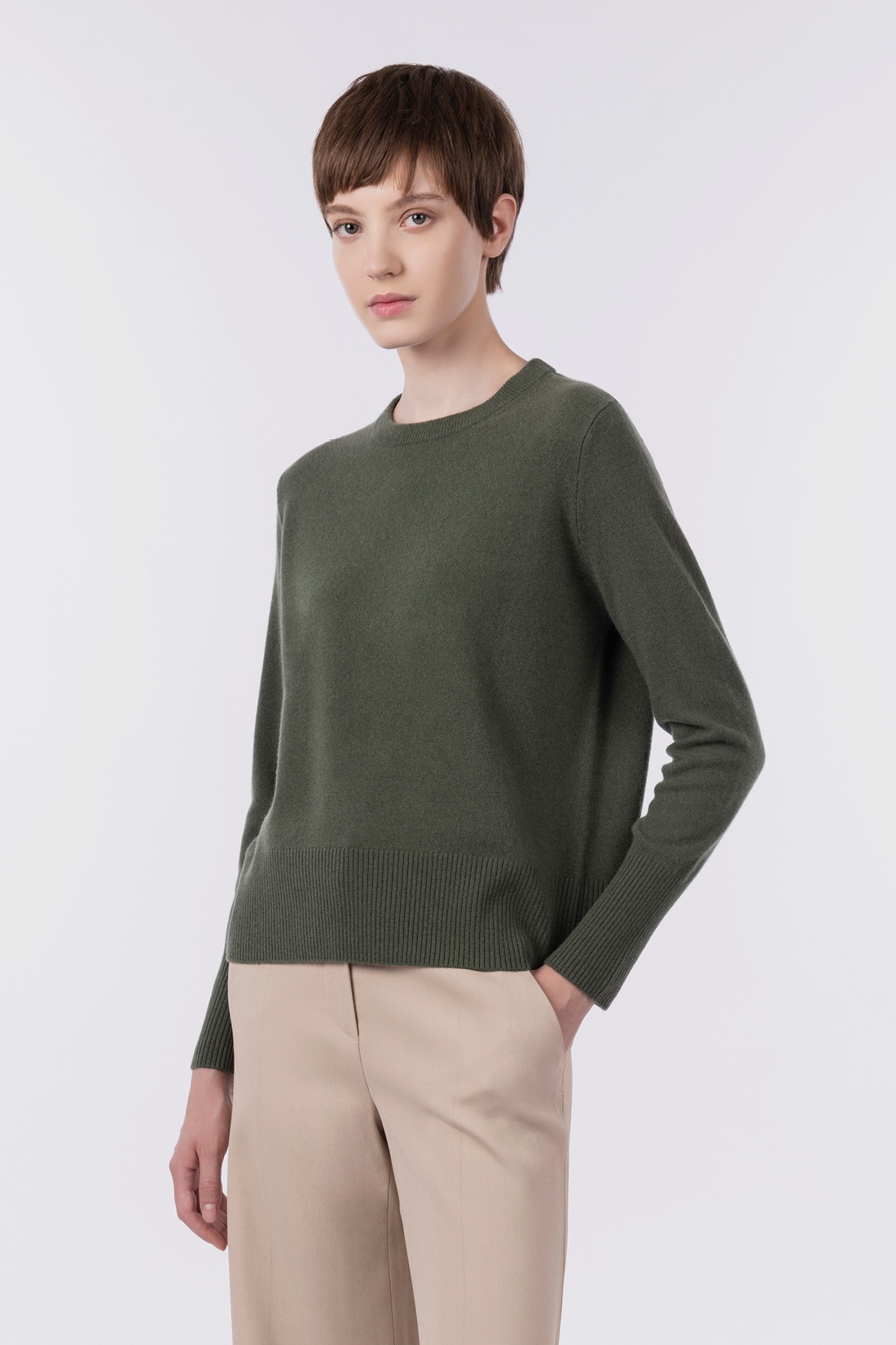 Boxy crew neck - Pure Cashmere - Women | Duca di San Giusto